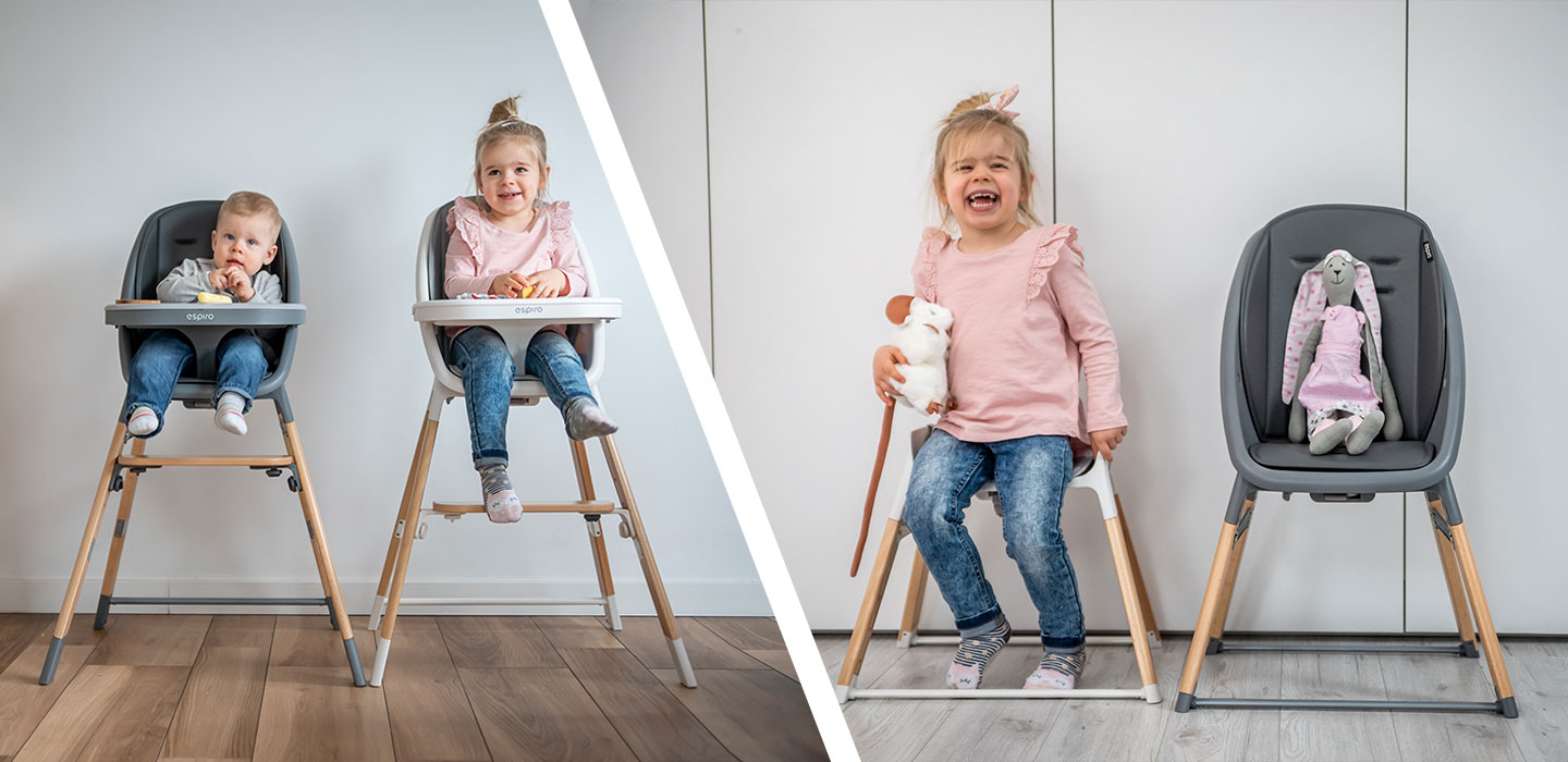 Espiro Sense krzesło do karmienia 07 Gray | TOMI.pl