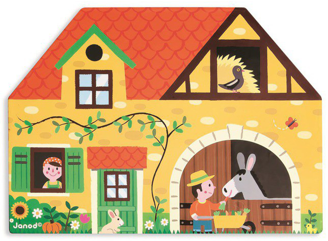 Janod Story Box Farma zestaw drewniany J08524 | TOMI.pl