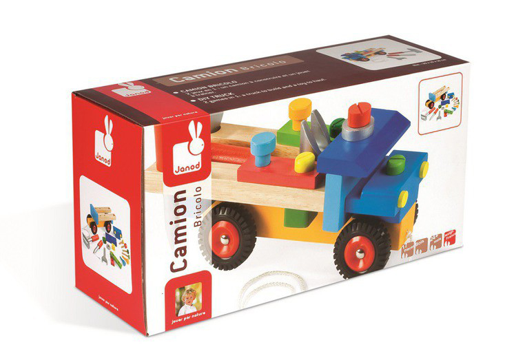 Janod ciężarówka do składania drewniana J05022 | TOMI.pl