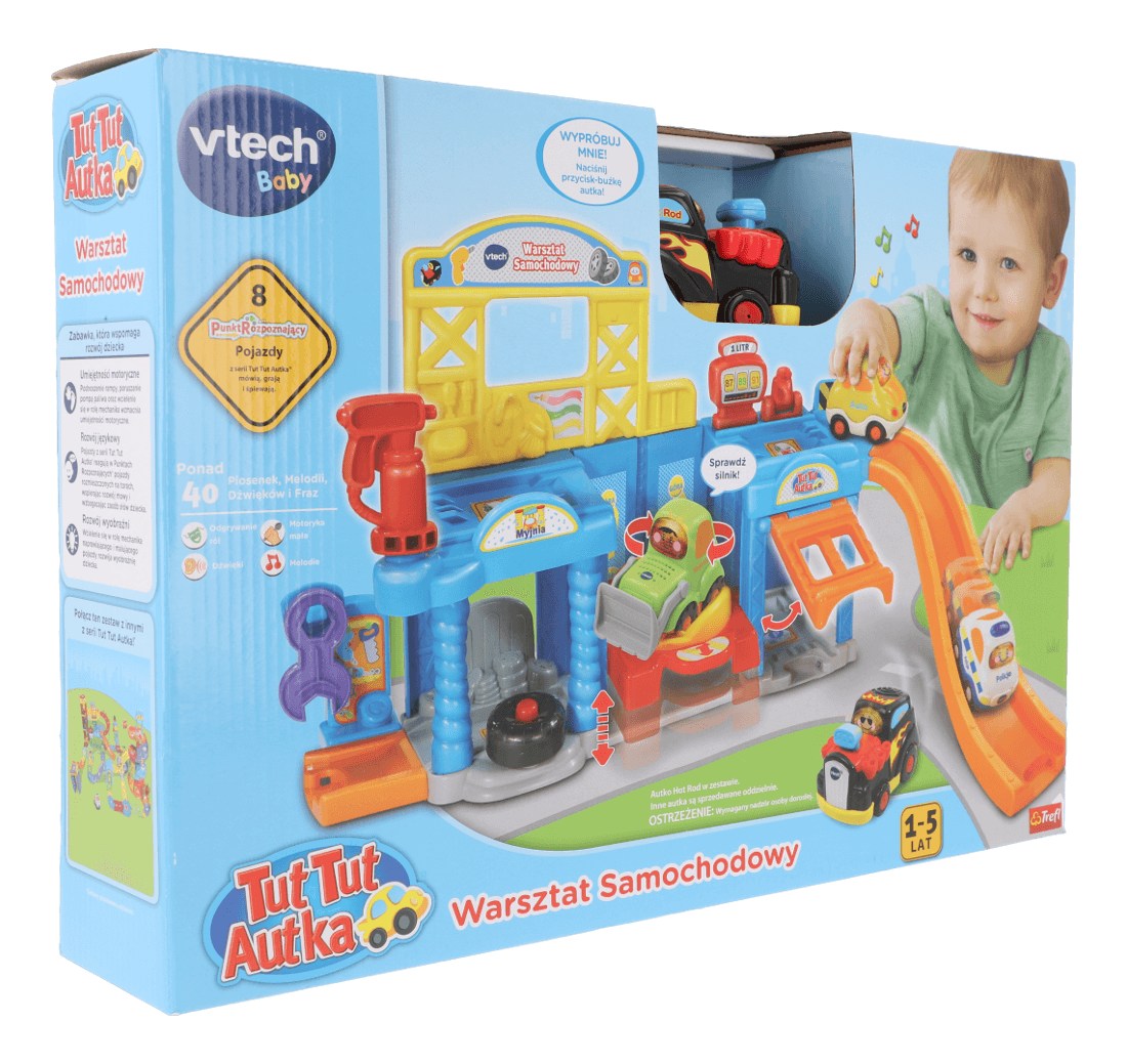 Vtech Zestaw Warsztat Samochodowy | TOMI.pl