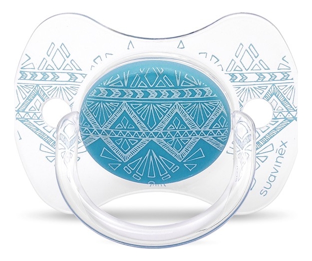 Suavinex smoczek uspokajający silikonowy 18m+ Haute Couture niebieski | sklep dla dzieci TOMI.pl