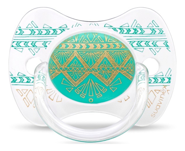 Suavinex smoczek uspokajający silikonowy 18m+ Haute Couture niebieski | sklep dla dzieci TOMI.pl