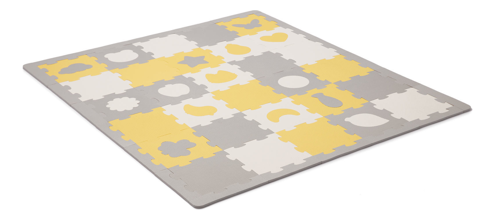 Kinderkraft Luno Shapes - mata piankowa / puzzle Mint | TOMI.pl