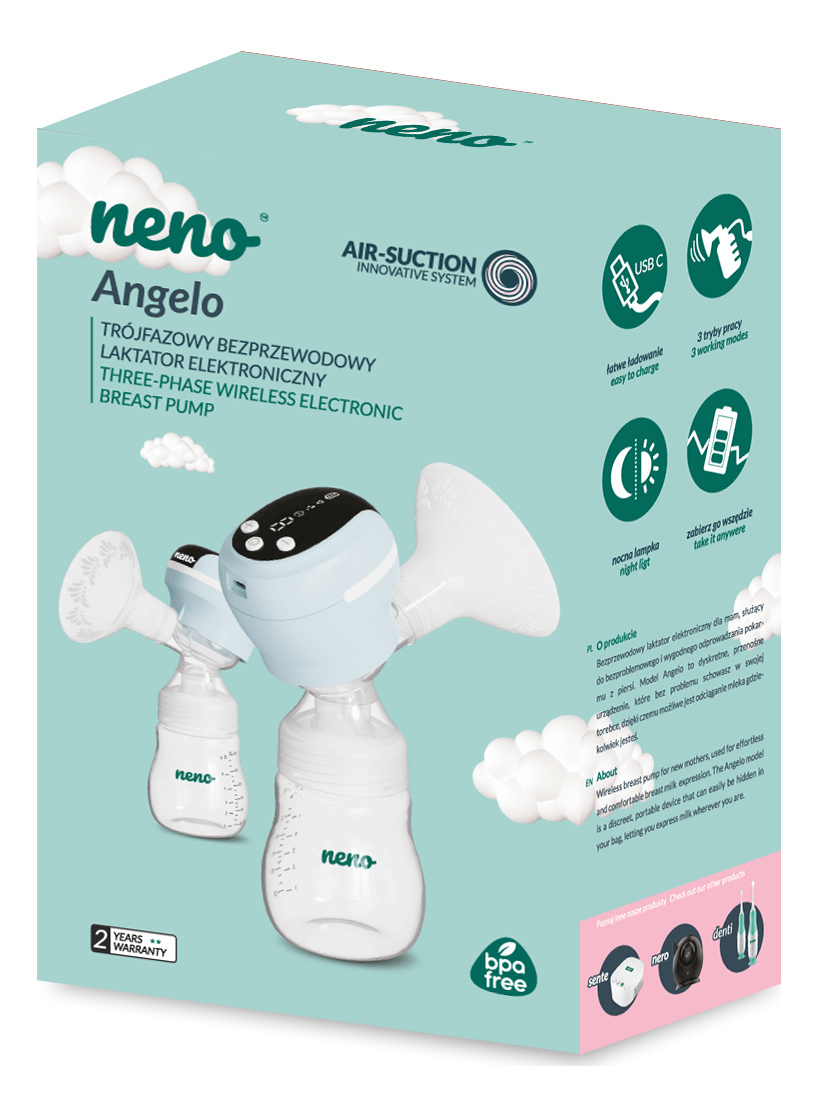 Neno Angelo laktator bezprzewodowy elektroniczny | TOMI.pl