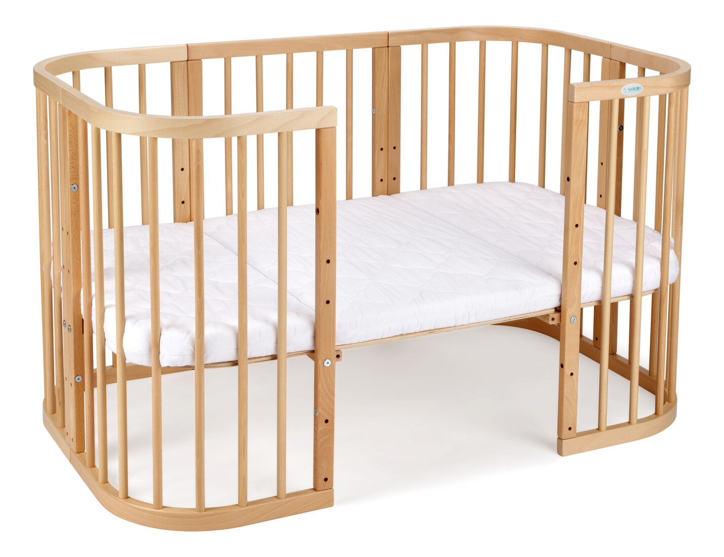 Waldin łóżeczko 7w1 z materacem Natural | TOMI.pl