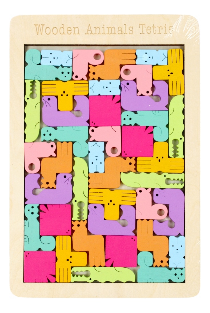 Mega Creative układanka drewniana Tetris | TOMI.pl