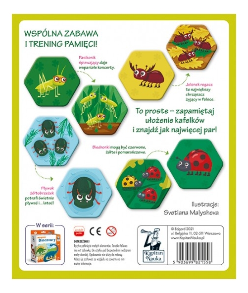 Kapitan Nauka memory Owady i robaczki 3 lata+ | TOMI.pl