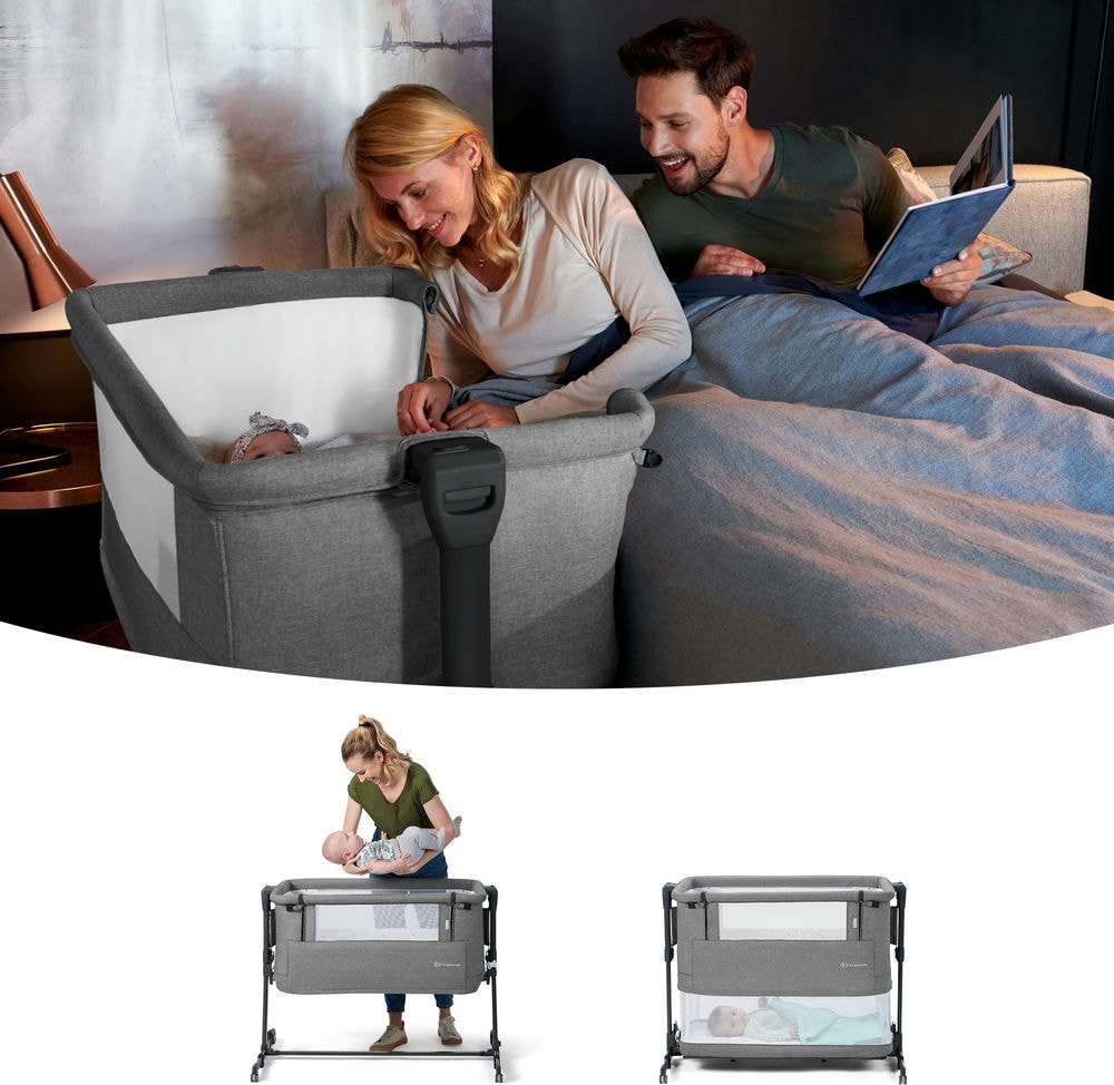 Kinderkraft Neste Grow - łóżeczko dostawne Beige | TOMI.pl