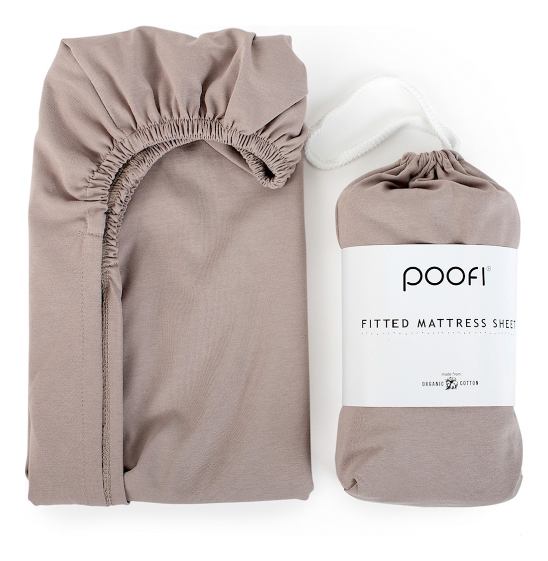 Poofi prześcieradło Organic&Color 120x60 Czekolada | TOMI.pl