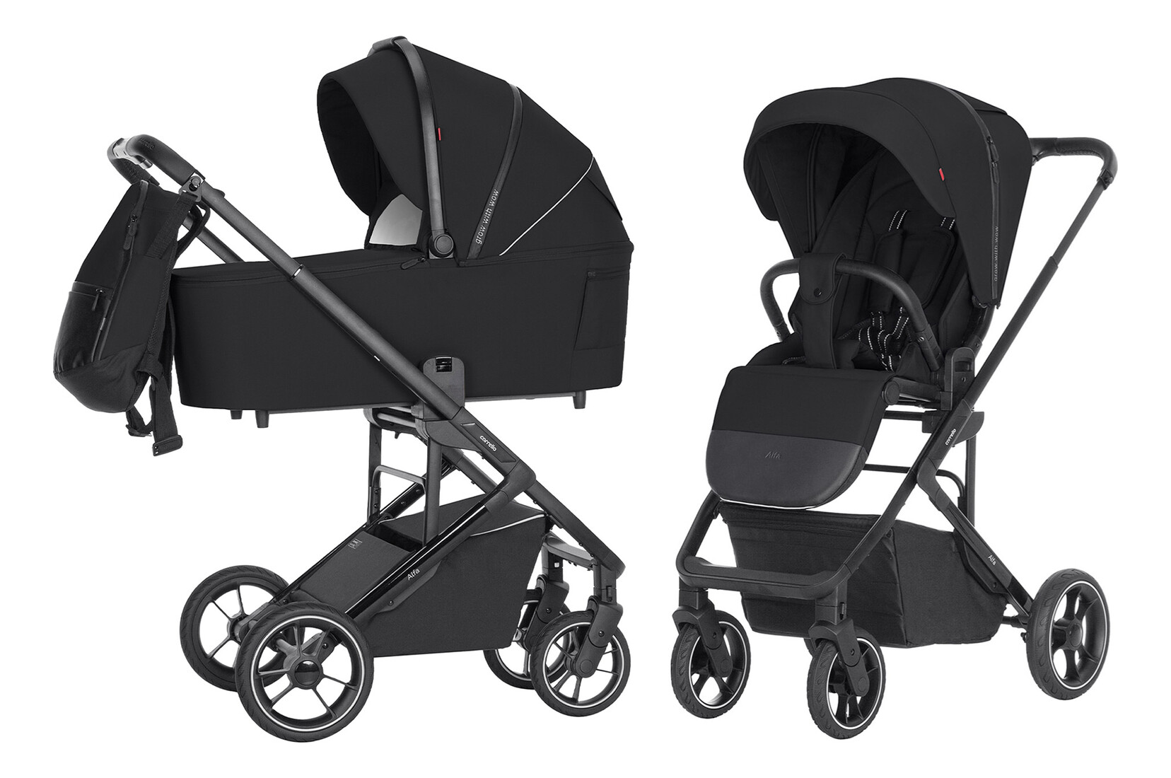 Carrello Alfa wózek 2w1 Feather Grey | baby shop TOMI.pl
