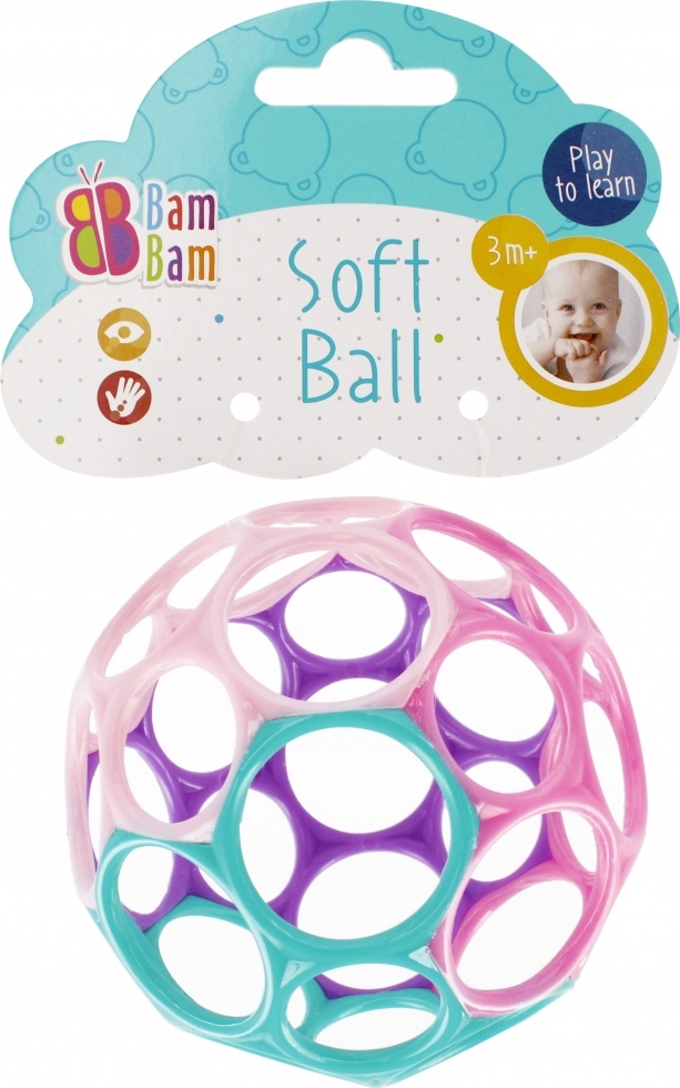 Bam Bam gumowa kula Pastel | TOMI.pl