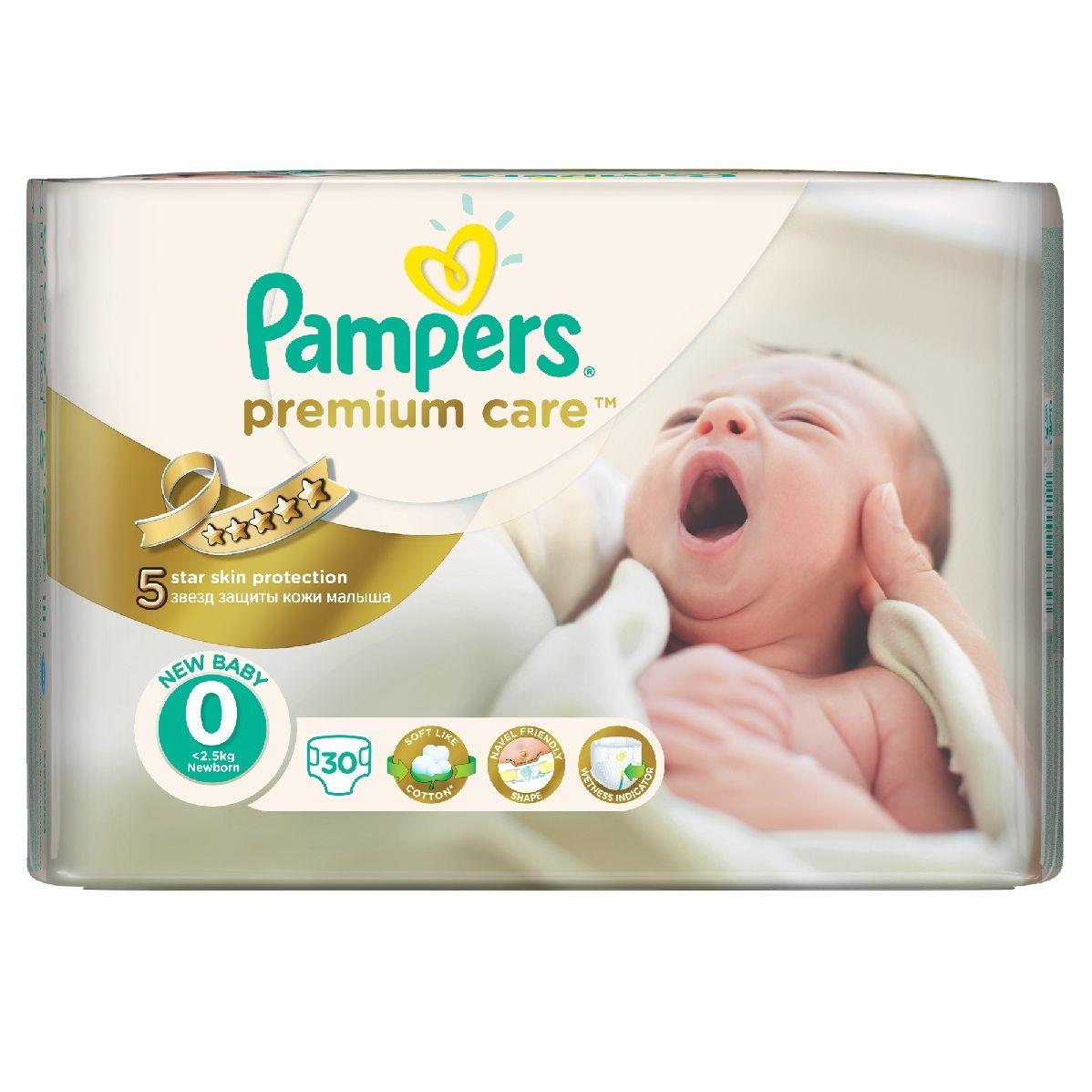 Pampers Newborn Premium 0-2 kg 30 szt | TOMI.pl