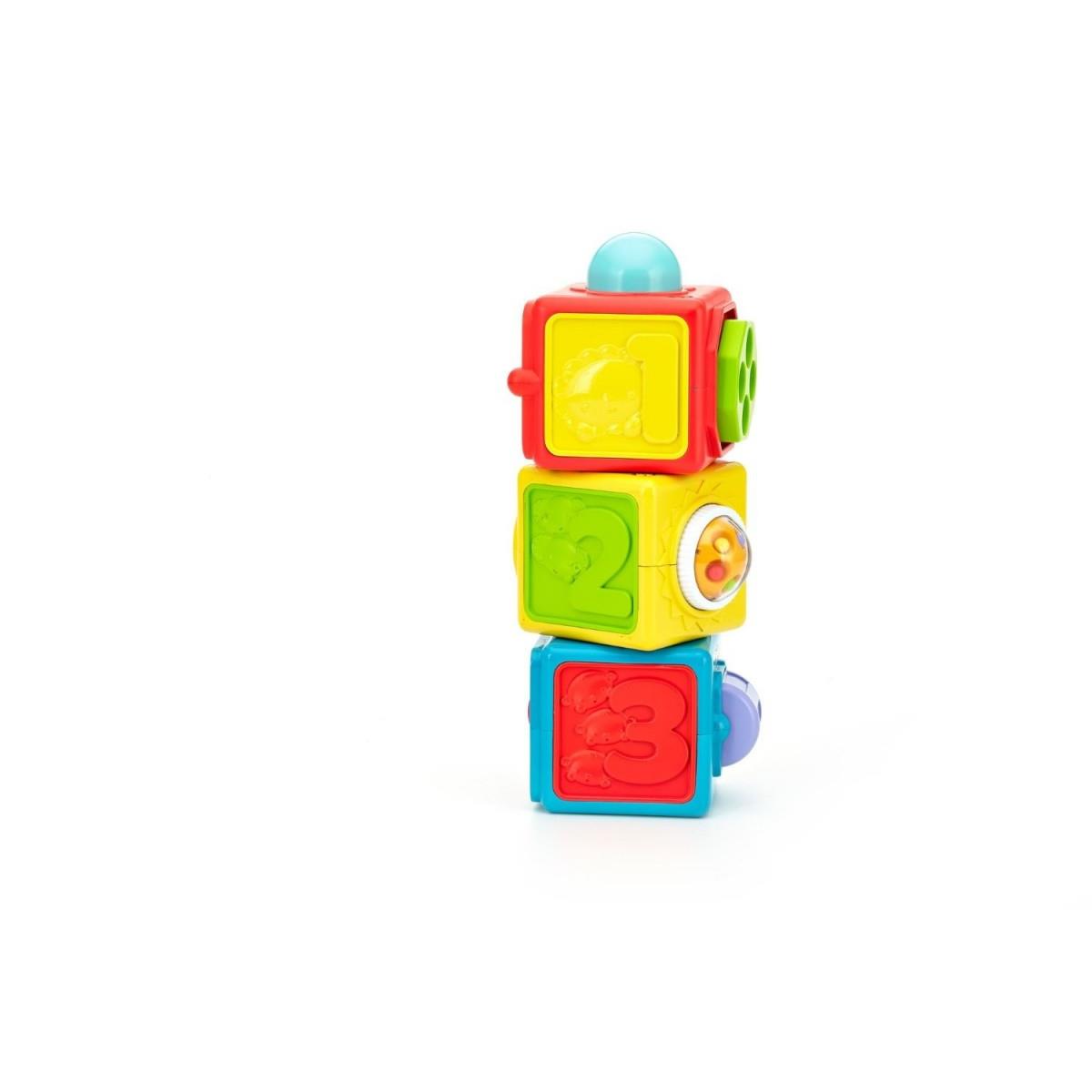 Fisher Price Aktywne klocki ze zwierzątkami | TOMI.pl Fisher Price Aktywne klocki ze zwierzątkami | TOMI.pl