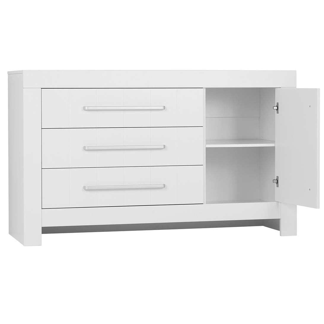 Pinio Calmo komoda 3-szufladowa z drzwiami Szary | sklep dla dzieci TOMI.pl