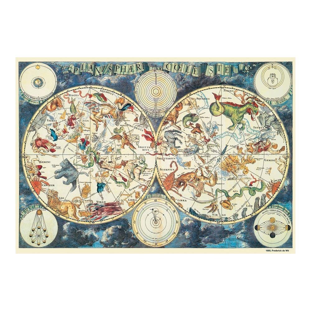 Dino puzzle mapa astrologiczna 500 el. | TOMI.pl