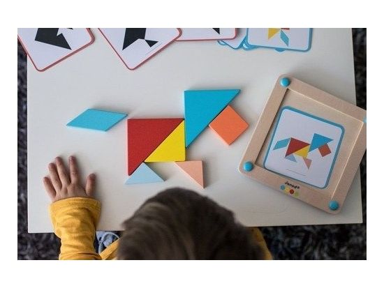 Janod układanka drewniana Tangram Essentiel | TOMI.pl