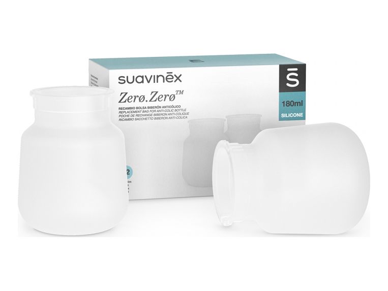Suavinex silikonowa torebka antykolkowa do butelki Zero Zero 180 ml ...
